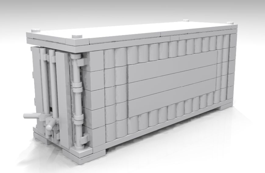 LEGO BHV Transport: Truck met oplegger en zeecontainer, EduBricks ...